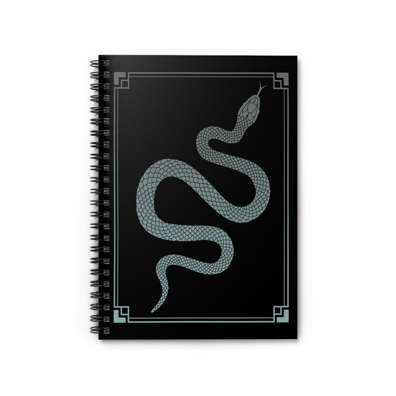 Slithery Scaly Snake Spiral Notebook Ruled Line, Crawling Serpent ...