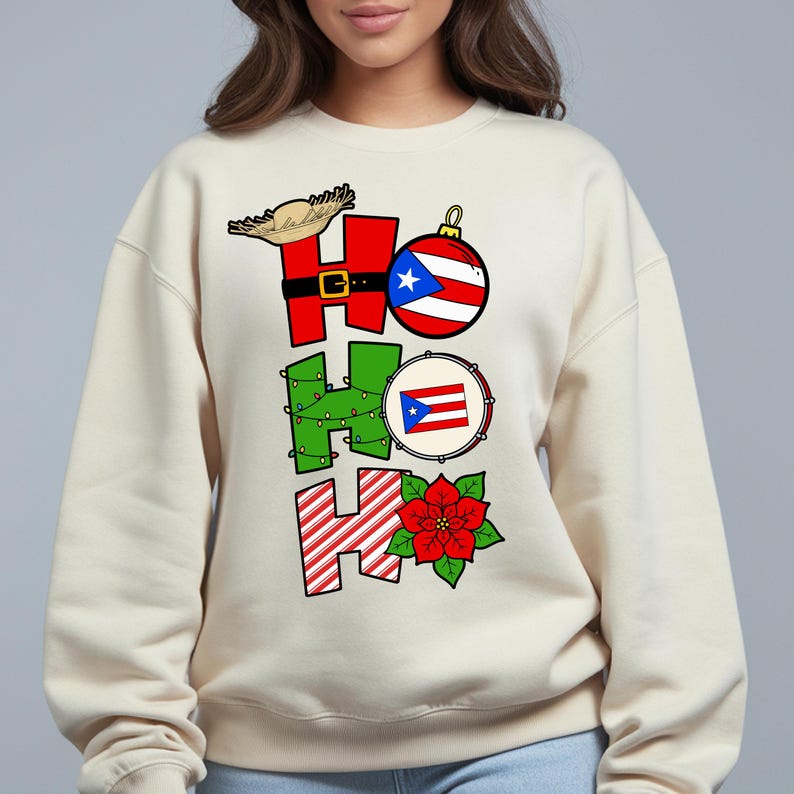 Puerto Rico Christmas Png | HO HO HO Png | Boricua Christmas Design ...
