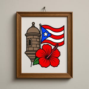 Puerto Rico SVG, Garita Del Morro SVG, Boricua PNG, Puerto Rico Flag ...