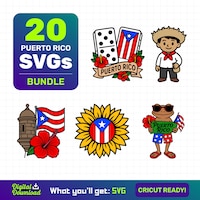 Puerto Rico Outline SVG PNG, Puerto Rico Cursive Vector File, Puerto ...