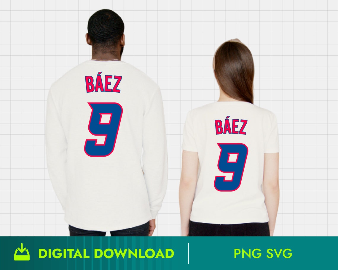 Javi Baez #9 SVG PNG: Puerto Rico Baseball (digital Download) - Etsy