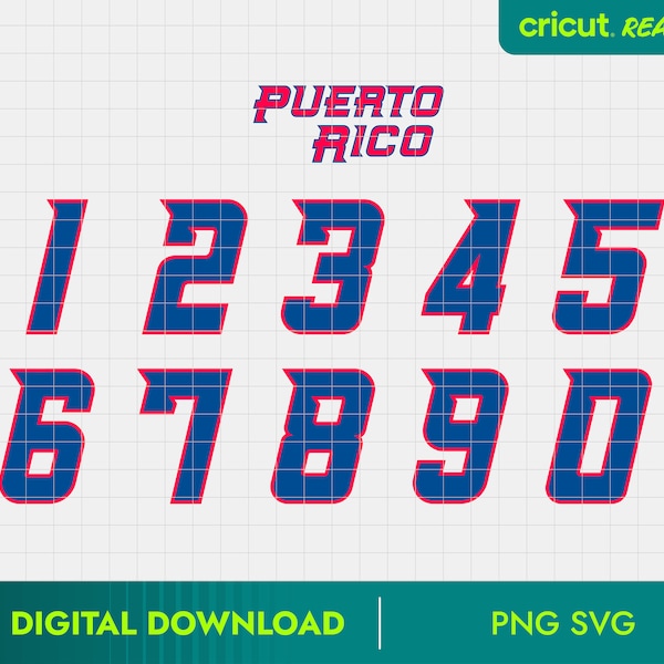 Puerto Rico Baseball Font - Etsy