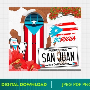 Puerto Rico Tumbler Wrap, Puerto Rico Tumbler, Puerto Rico, 20 Oz ...