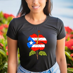Puerto Rico Hibiscus Flower SVG, Puerto Rico SVG, Puerto Rico Flag SVG ...