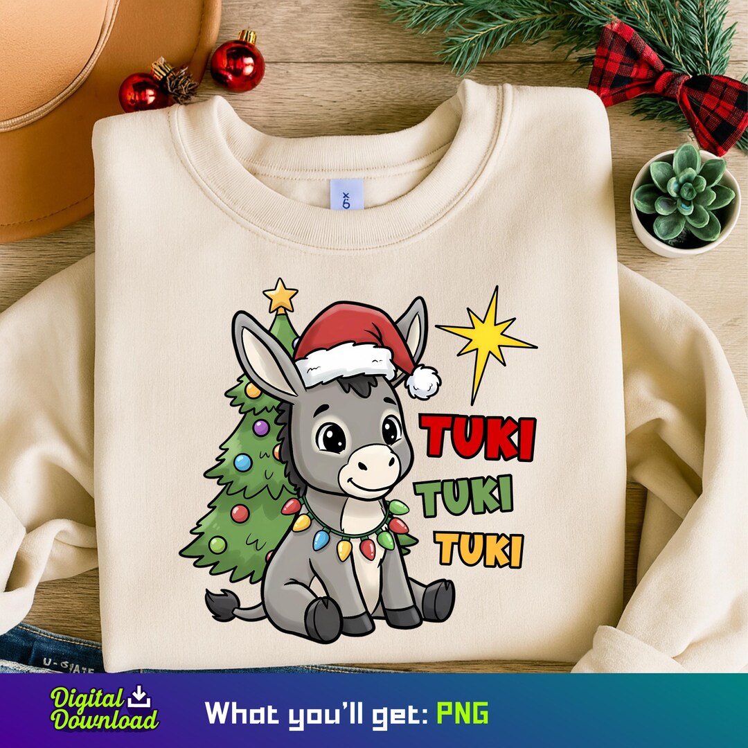 Burrito Sabanero PNG: Latino Christmas Tuki Tuki Design (digital ...