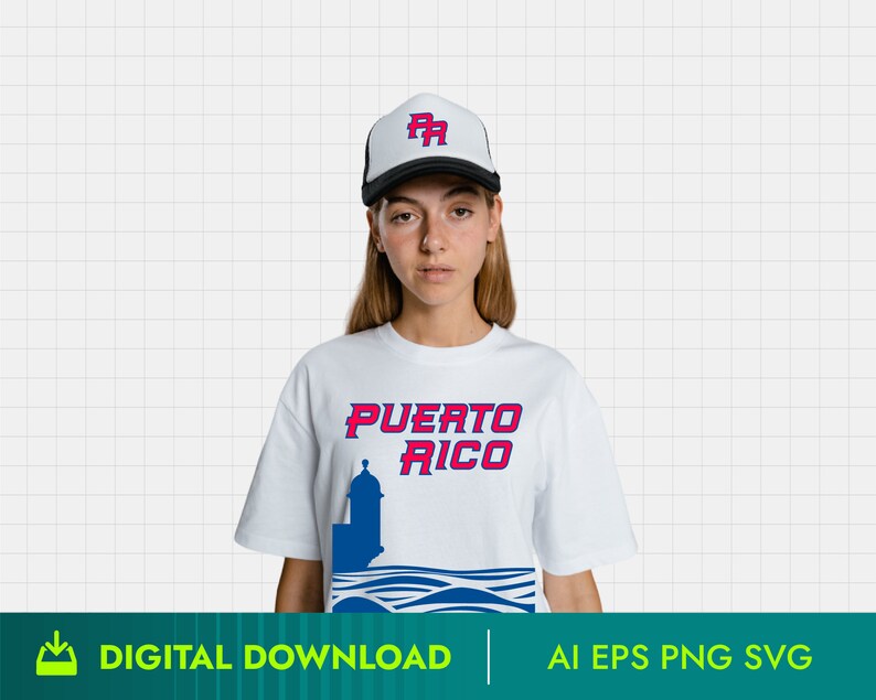 Puerto Rico Beisbol SVG Puerto Rico Baseball Team SVG Puerto - Etsy