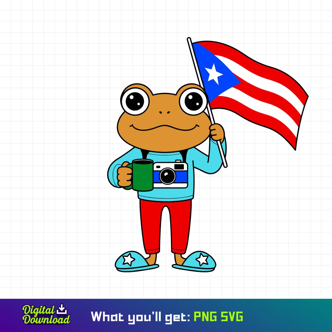 Concho Frog Png, Sapo Concho, Puerto Rico Frog Svg, DTMF Svg, Puerto Rico, Puerto Rican, Boricua ...