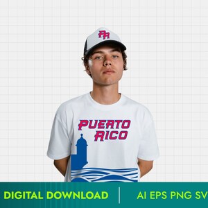 Puerto Rico Beisbol SVG, Puerto Rico Baseball Team SVG, Puerto Rico ...