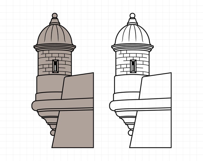 Garita Svg, El Morro Svg, Puerto Rico SVG, Puerto Rican Svg, Boricua ...
