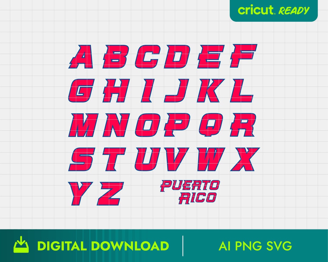Puerto Rico Baseball Team Font, Puerto Rico Baseball Team Typeface ...