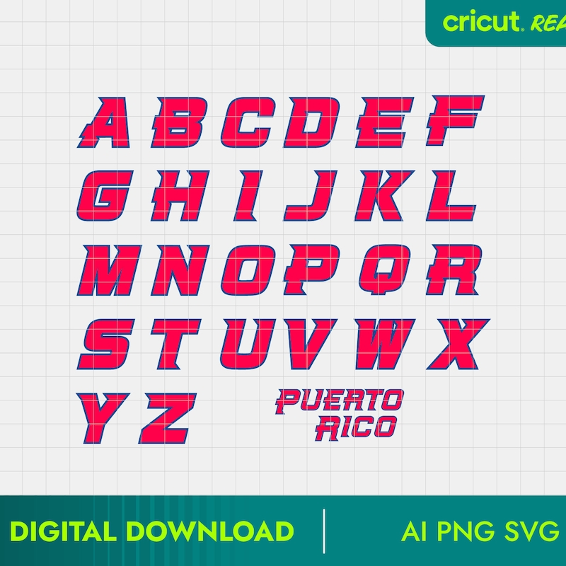 Puerto Rico Font - Etsy
