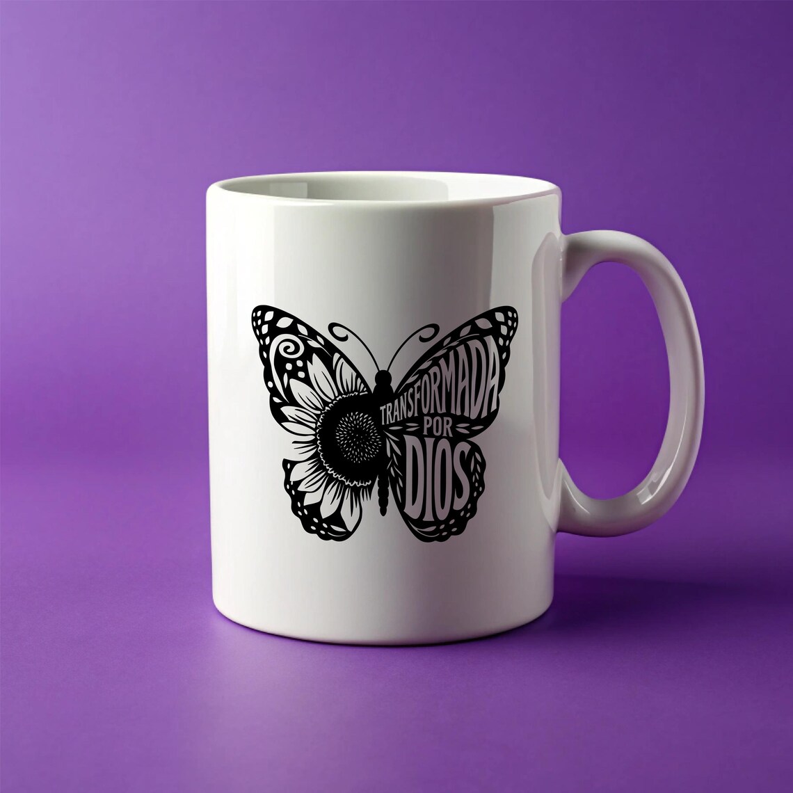 Transformada Por Dios, Frases Religiosas Svg, Frases Cristianas Svg ...
