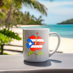 Puerto Rico Hibiscus Flower SVG, Puerto Rico SVG, Puerto Rico Flag SVG ...