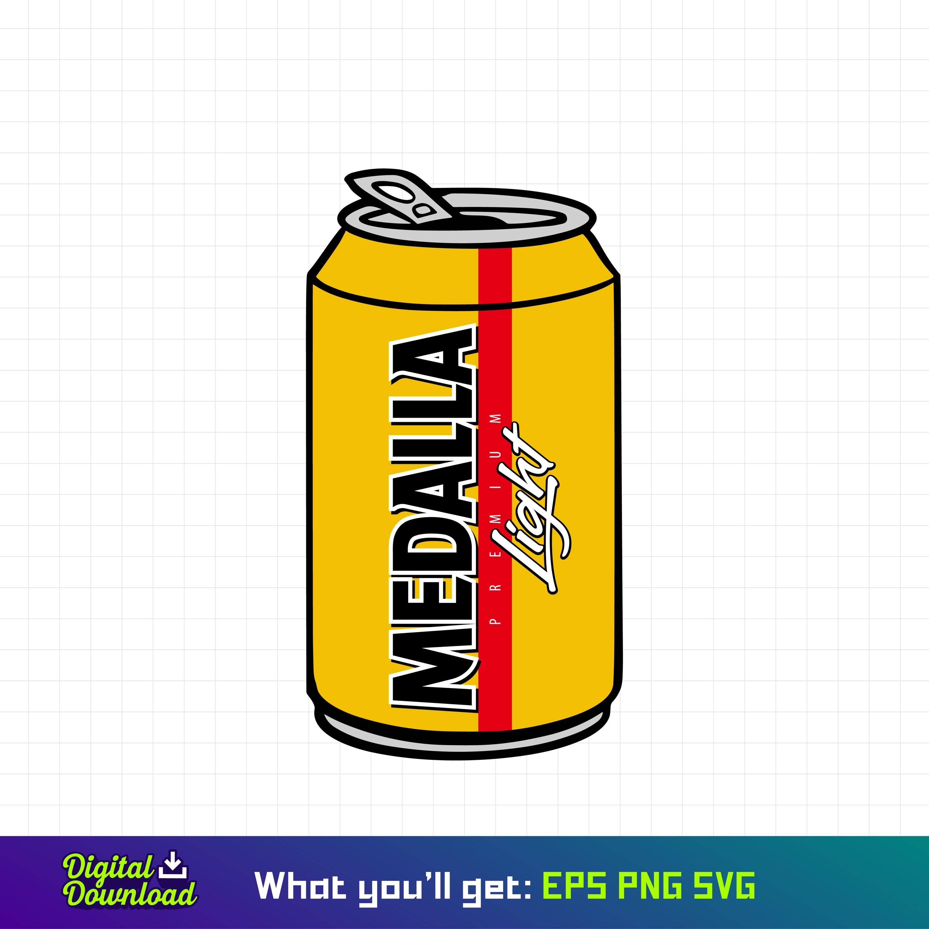 Medalla Light Beer Svg Bundle, Medalla Light Beer Png, Puerto Rican ...