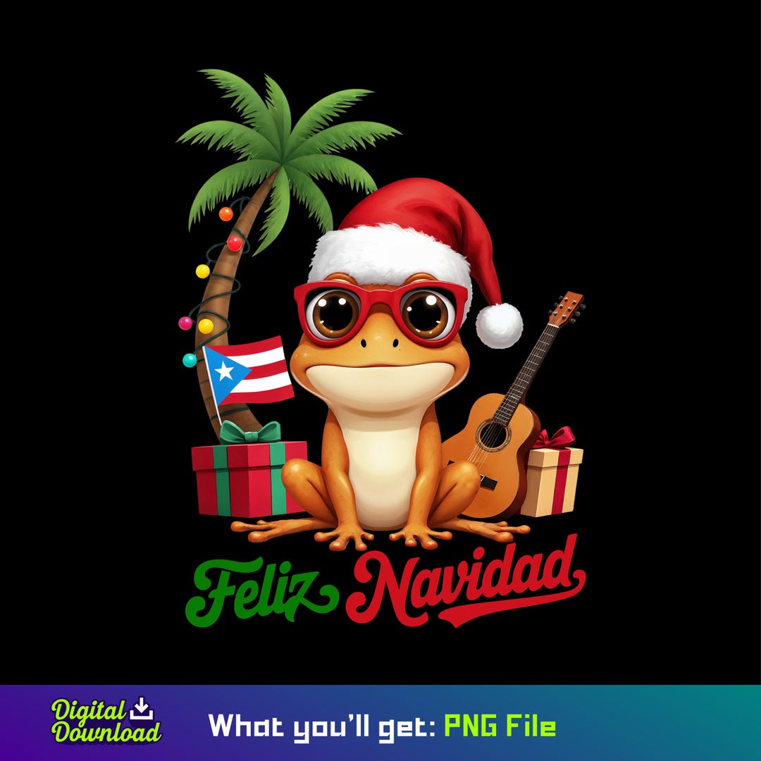 Christmas Puerto Rico Png, Boricua Tshirt Design, Tropical Christmas ...