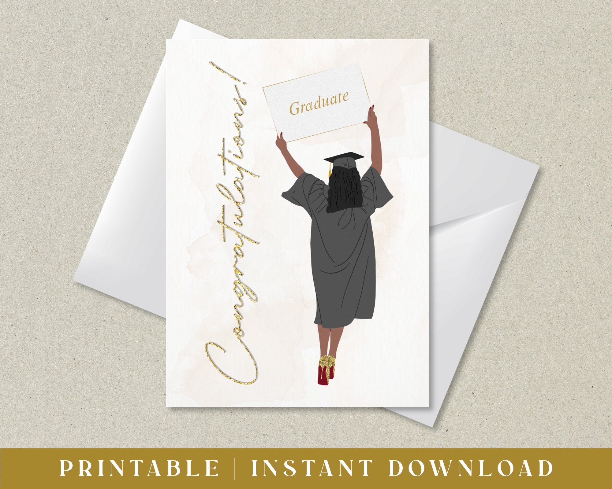 2022 Graduation Card Black Woman Graduation African - Etsy