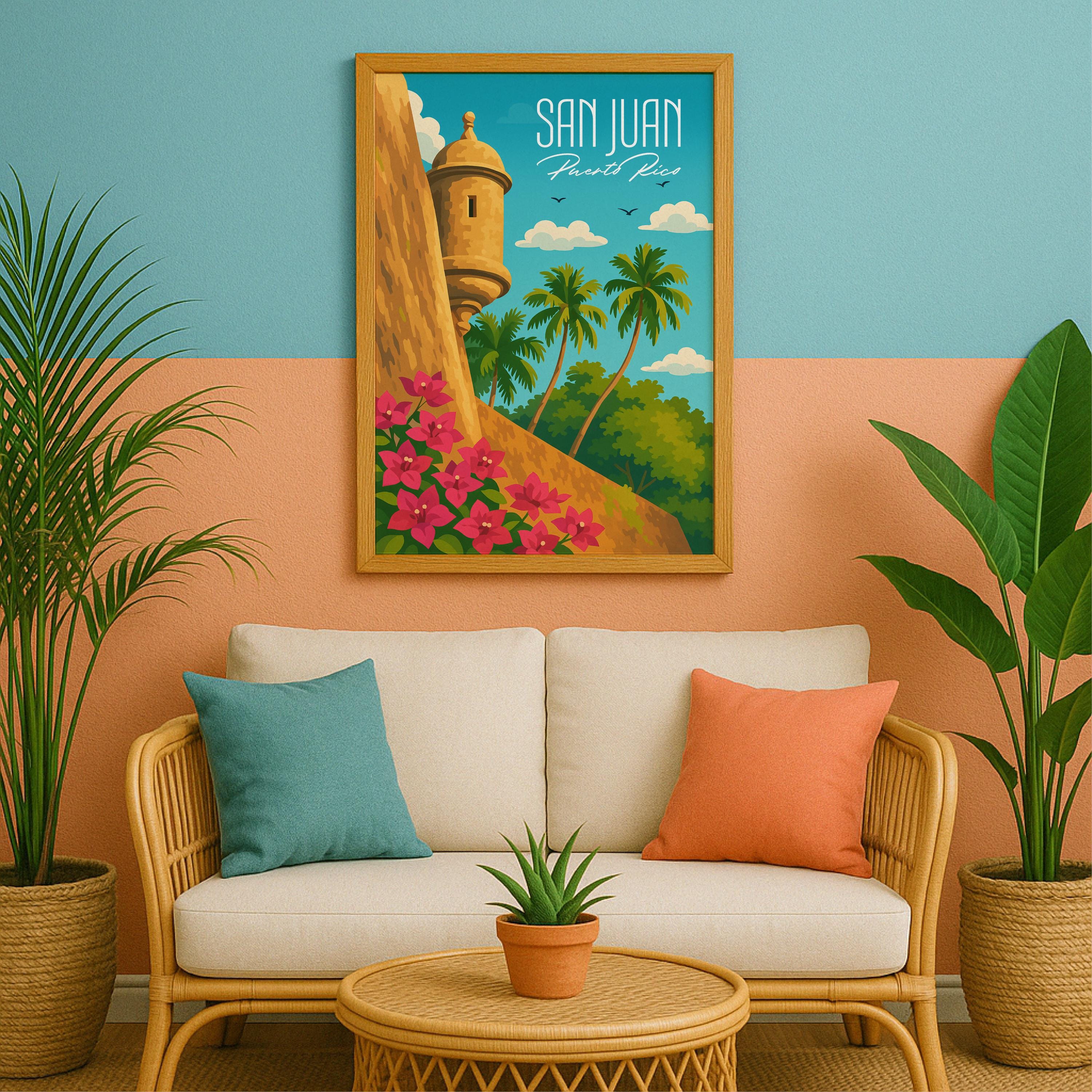 La Garita Del Morro Wall Art | 2:3 Printable Poster of Old San Juan ...