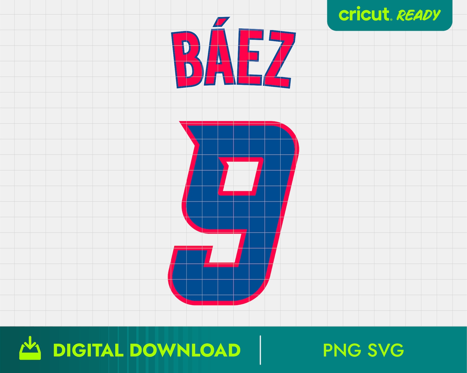 Javi Baez #9 SVG PNG: Puerto Rico Baseball (digital Download) - Etsy