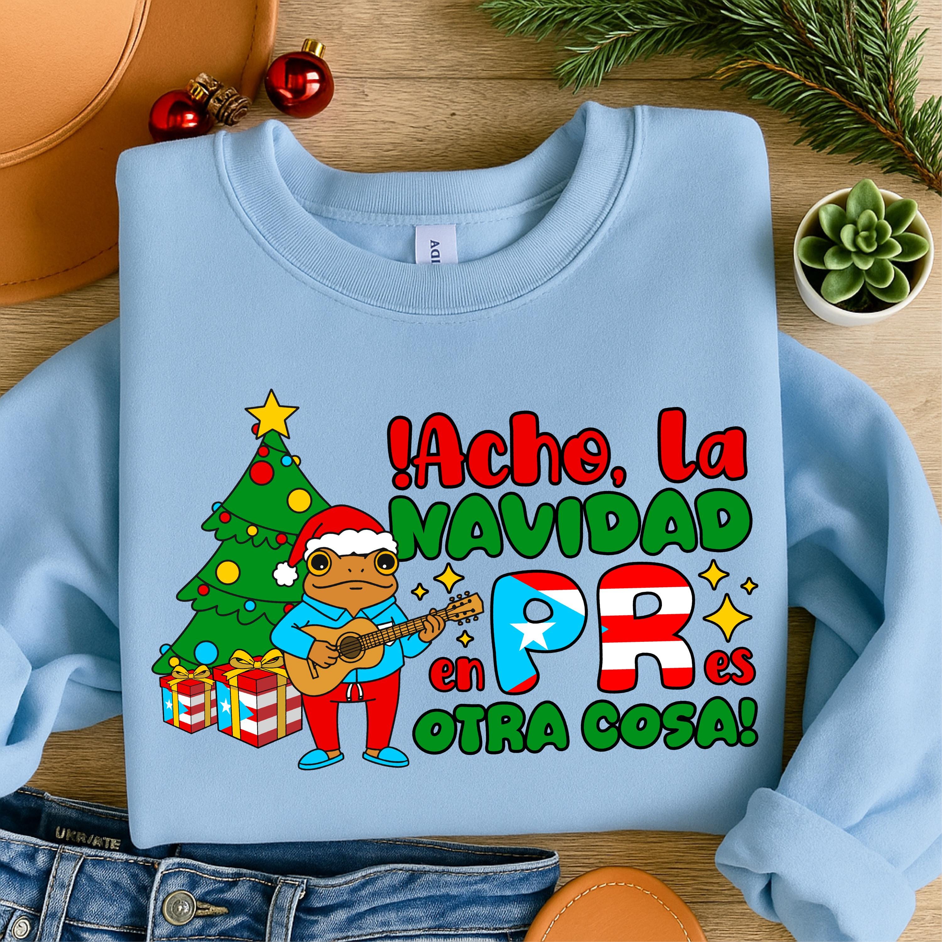 Acho La Navidad En PR Es Otra Cosa Png | Puerto Rican Christmas Design ...