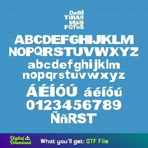 Fuente DTMF, Tipografia DTMF, Fuente Debi Tirar Mas Fotos, Fuente ...