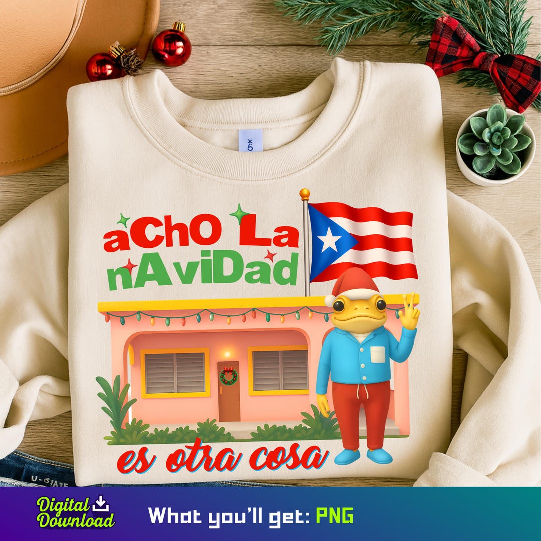 Acho La Navidad Es Otra Cosa Png | Puerto Rico Christmas Png | DTMF Png ...