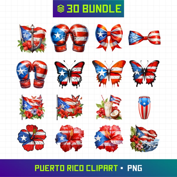 Boricua Clipart - Etsy