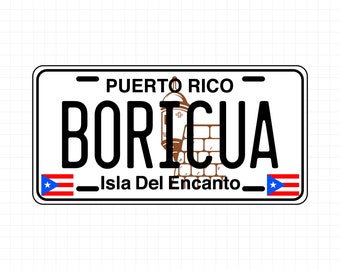 Puerto Rico License Plate - Etsy