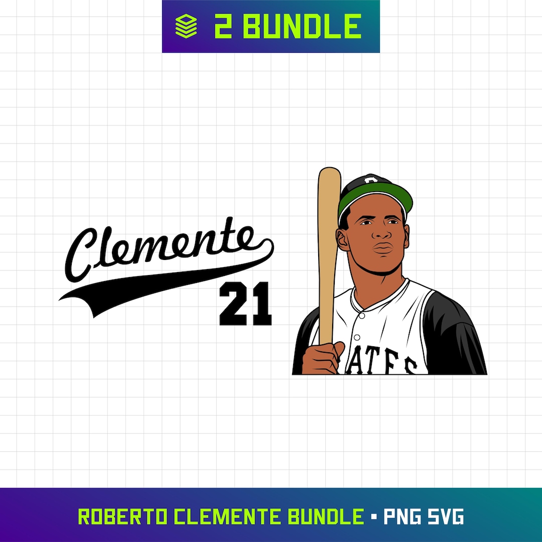 Roberto Clemente Svg Bundle, Clemente 21 Svg, Clemente 21 Png, Puerto ...