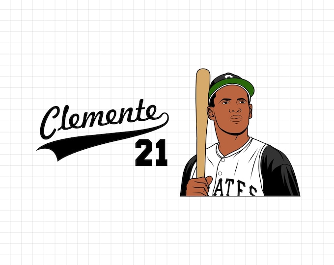 Roberto Clemente Face 21 - Etsy