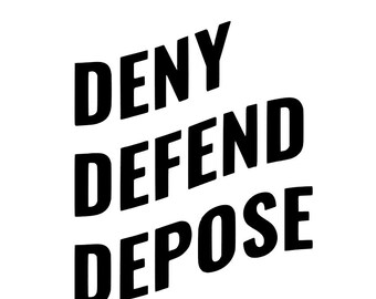 DENY DEFEND DEPOSE Decal Sticker - Etsy