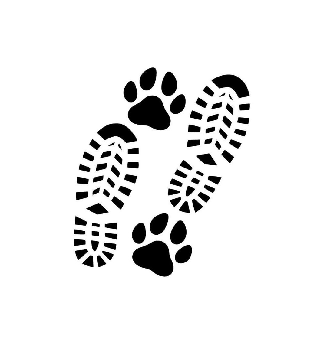 Boot Paw print svg, Wandern mit Hund svg - Etsy.de