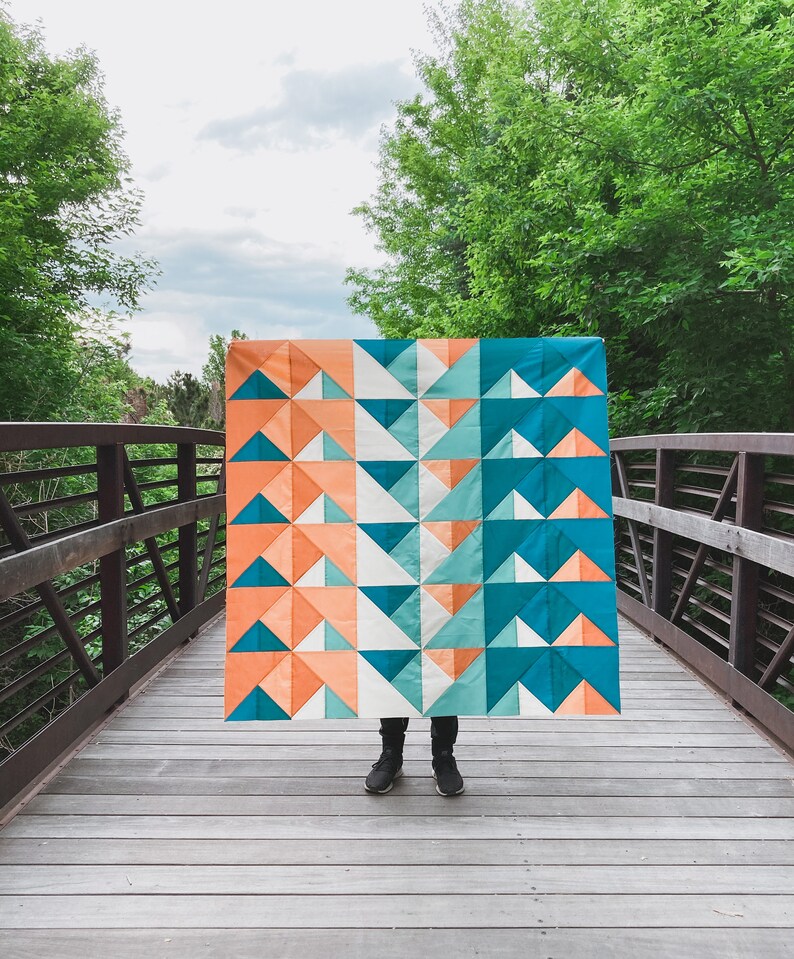 Twisted Tiles Quilt Pattern (PDF Download) - Etsy