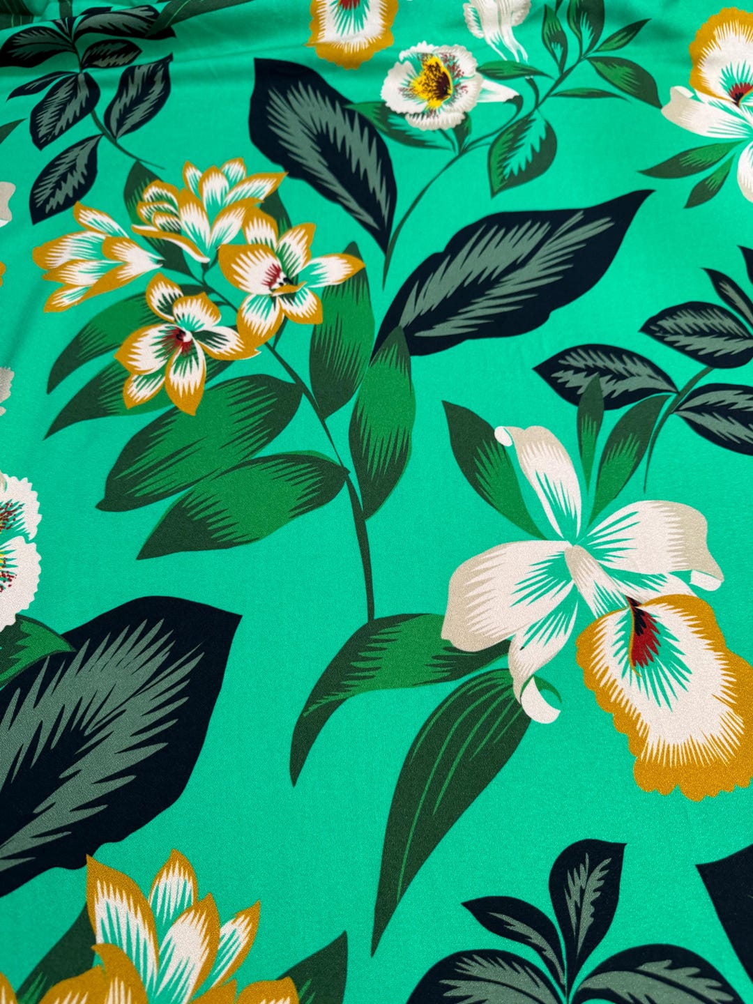 Floral Viscose Fabric, Bright Spring/summer Italian Fabric by Yard - Etsy