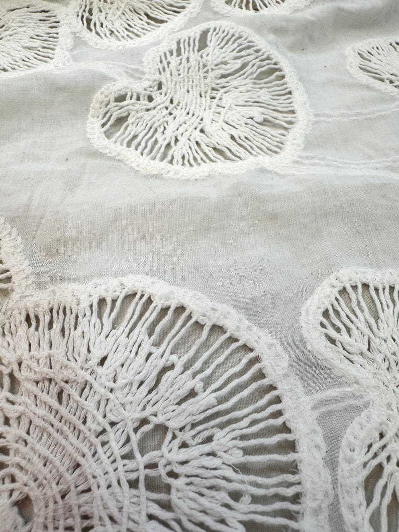 Embroidered Cotton Batiste Fabric: Italian Designer Luxury, Black/white ...