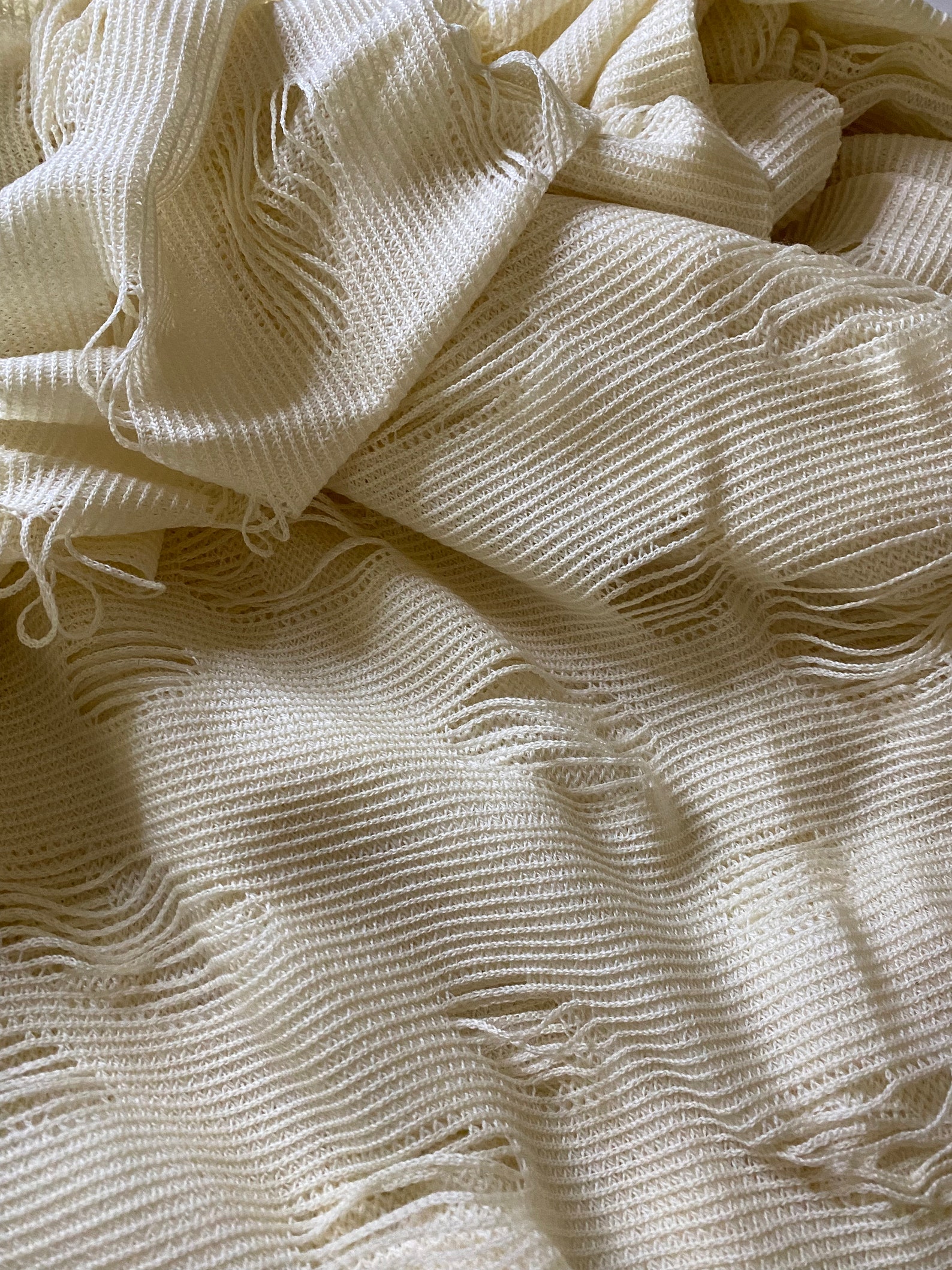 Fashionable See-through Wool Knit Fabric Italian Fabric by - Etsy