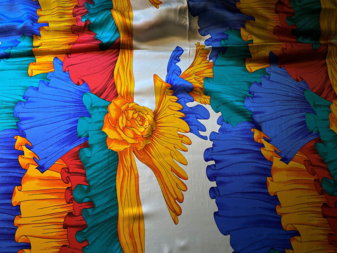 Silk Satin Fabric, Luxury Italian Fabric by Yard. - Etsy