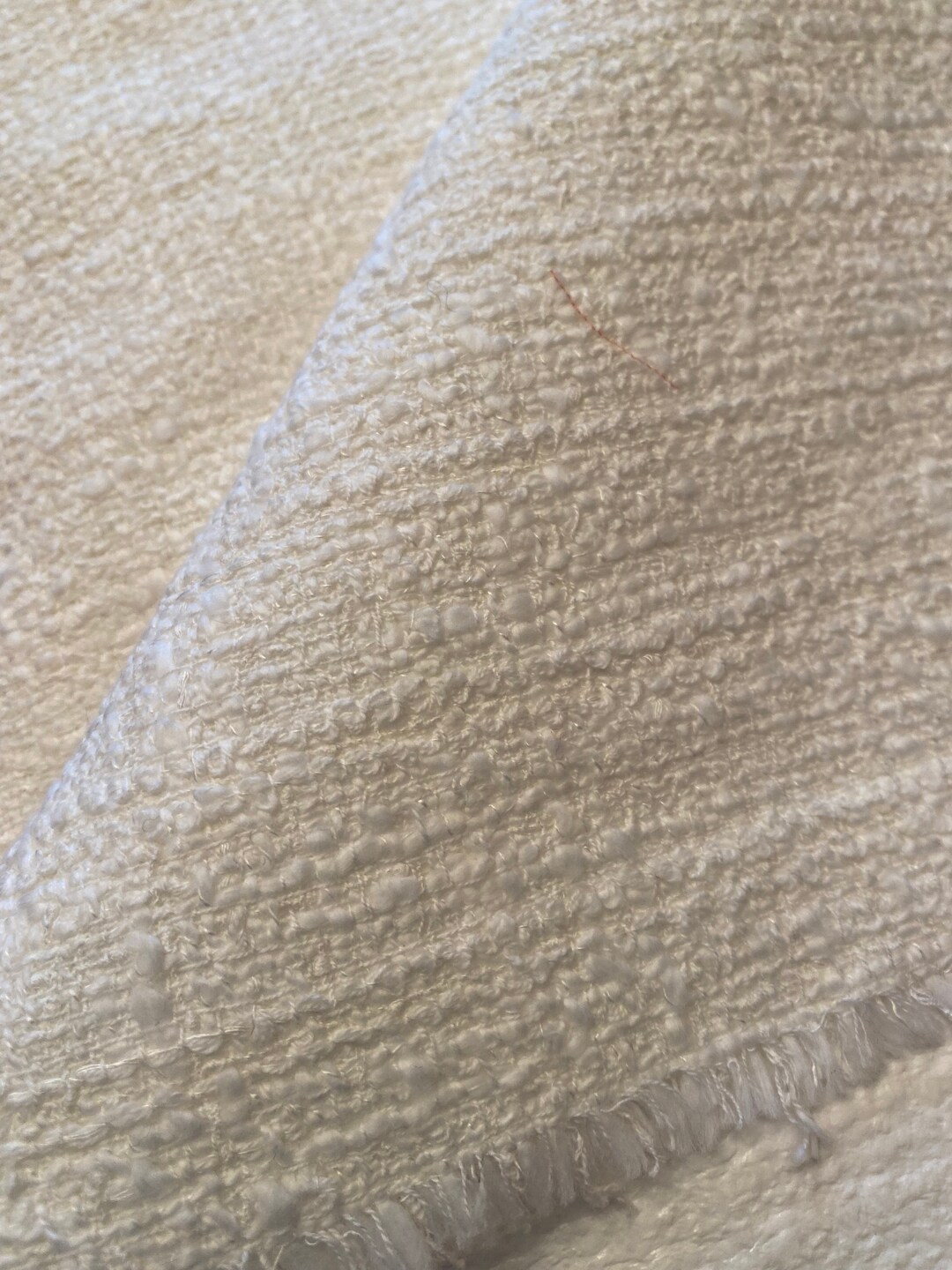 Laminated Couture Cotton Tweed in Black and White, French Fabric by ...