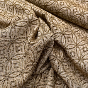 Metallic Jacquard Fabric: Luxury Italian Designer Fabric by the Yard - Etsy