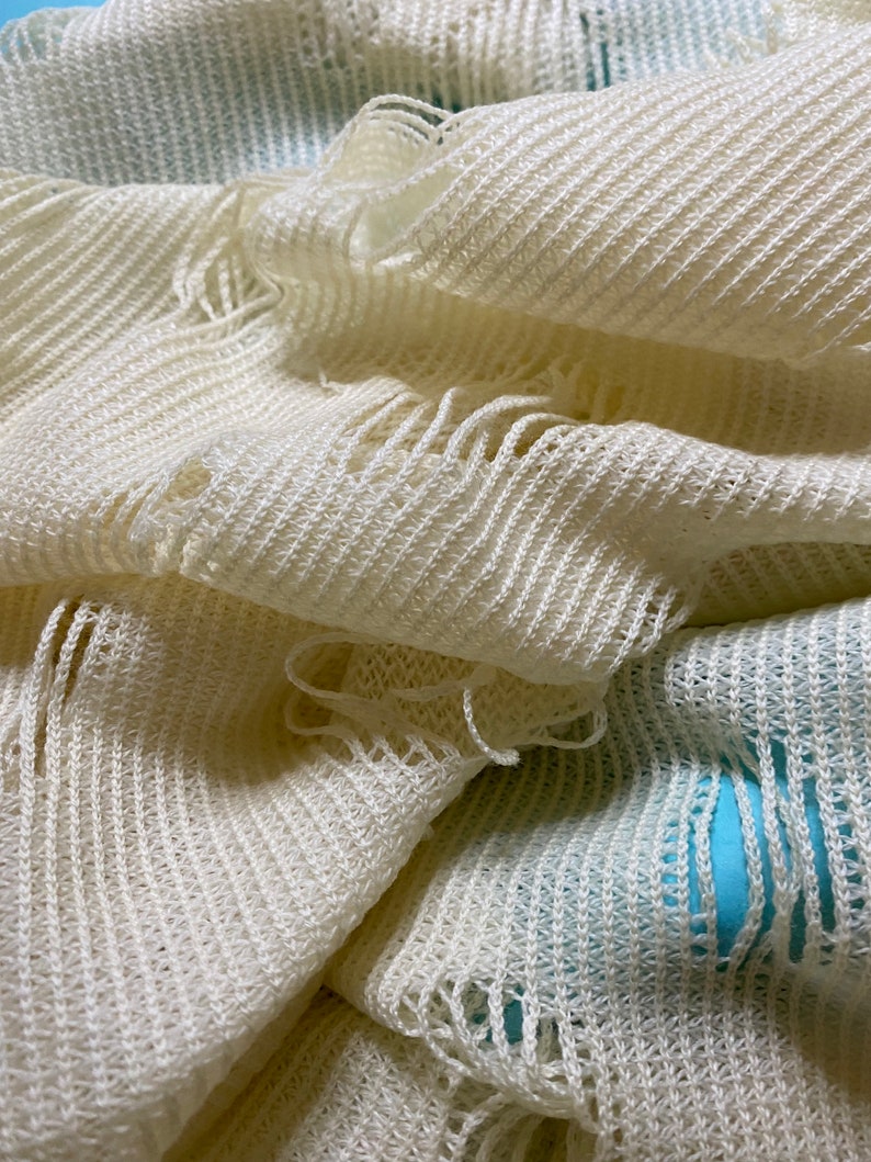 Fashionable See-through Wool Knit Fabric Italian Fabric by - Etsy