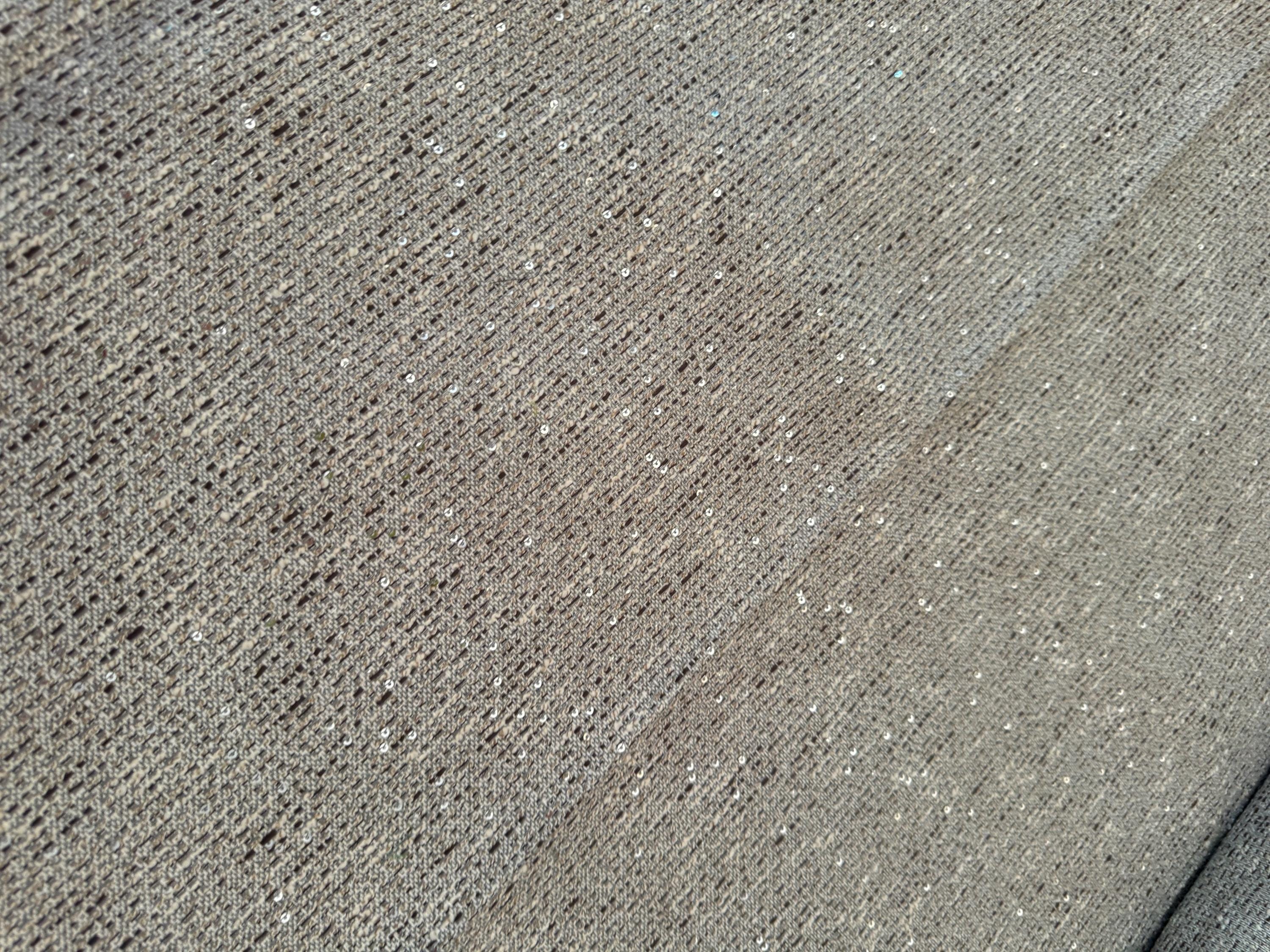 Designer Tweed Fabric With Underlining Fuseline, Luxury Italian Fabric ...