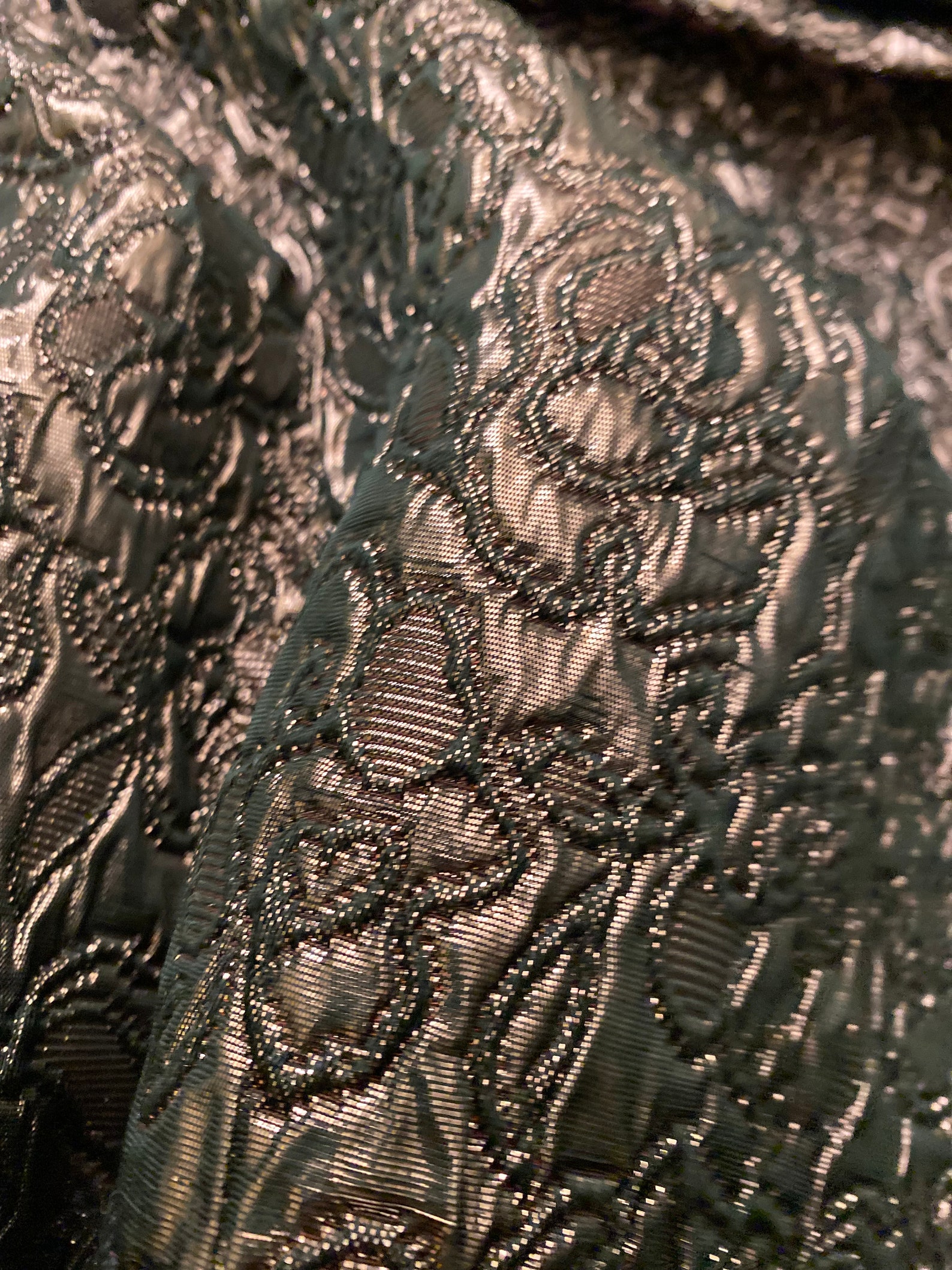 Couture Lurex Brocade Fabric, Luxury Italian Fabric by Yard, Designer ...