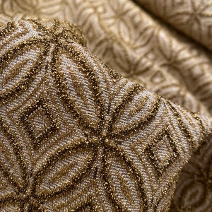 Metallic Jacquard Fabric: Luxury Italian Designer Fabric by the Yard - Etsy
