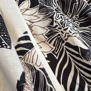 Exclusive Floral Linen Fabric, Premium Quality, Luxury Italian Fabrics ...