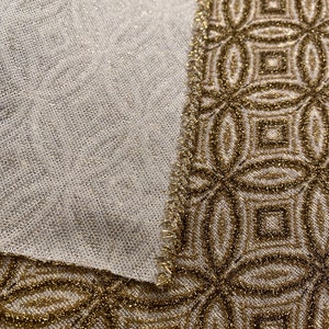 Metallic Jacquard Fabric: Luxury Italian Designer Fabric by the Yard - Etsy