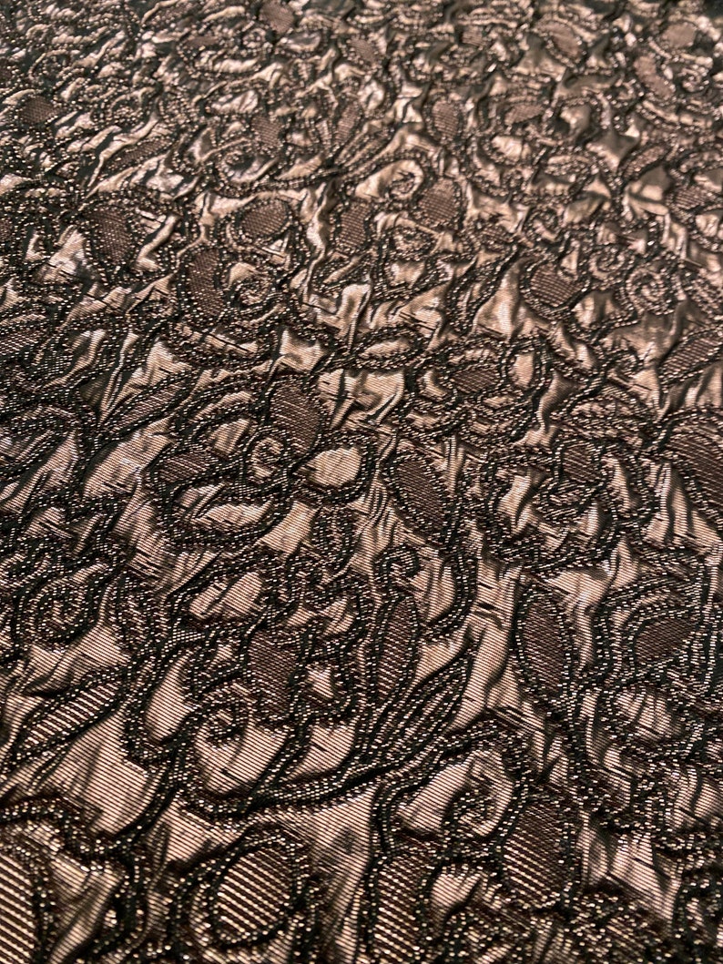 Couture Lurex Brocade Fabric, Luxury Italian Fabric by Yard, Designer ...