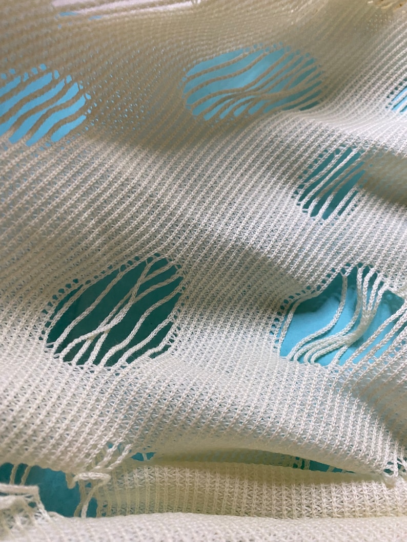 Fashionable See-through Wool Knit Fabric Italian Fabric by - Etsy