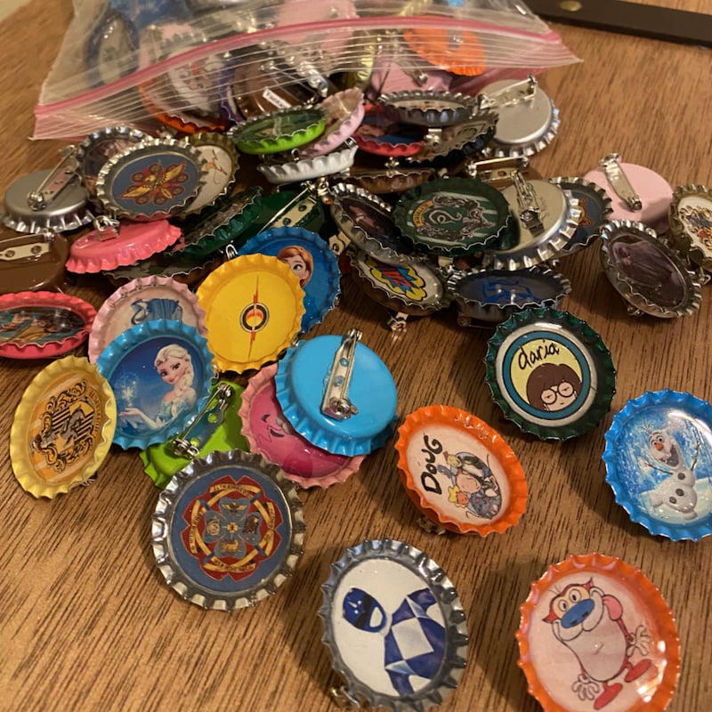 Bottle Cap Keychain - Etsy