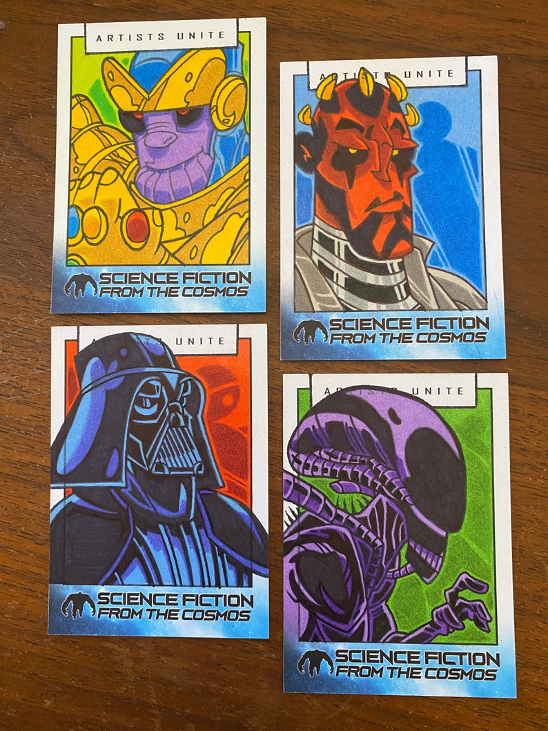 Custom Hand Drawn Sketch Card Commissions - Etsy
