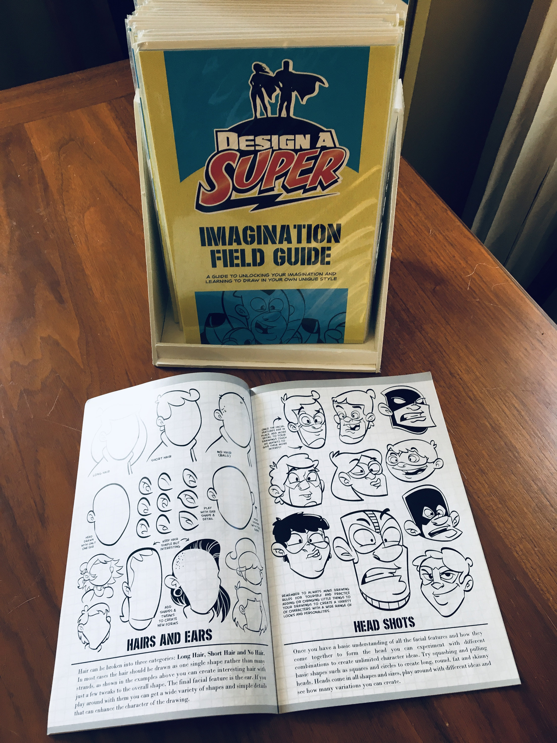Design-a-super Imagination Field Guide – Drawing Book & Hair Reference ...