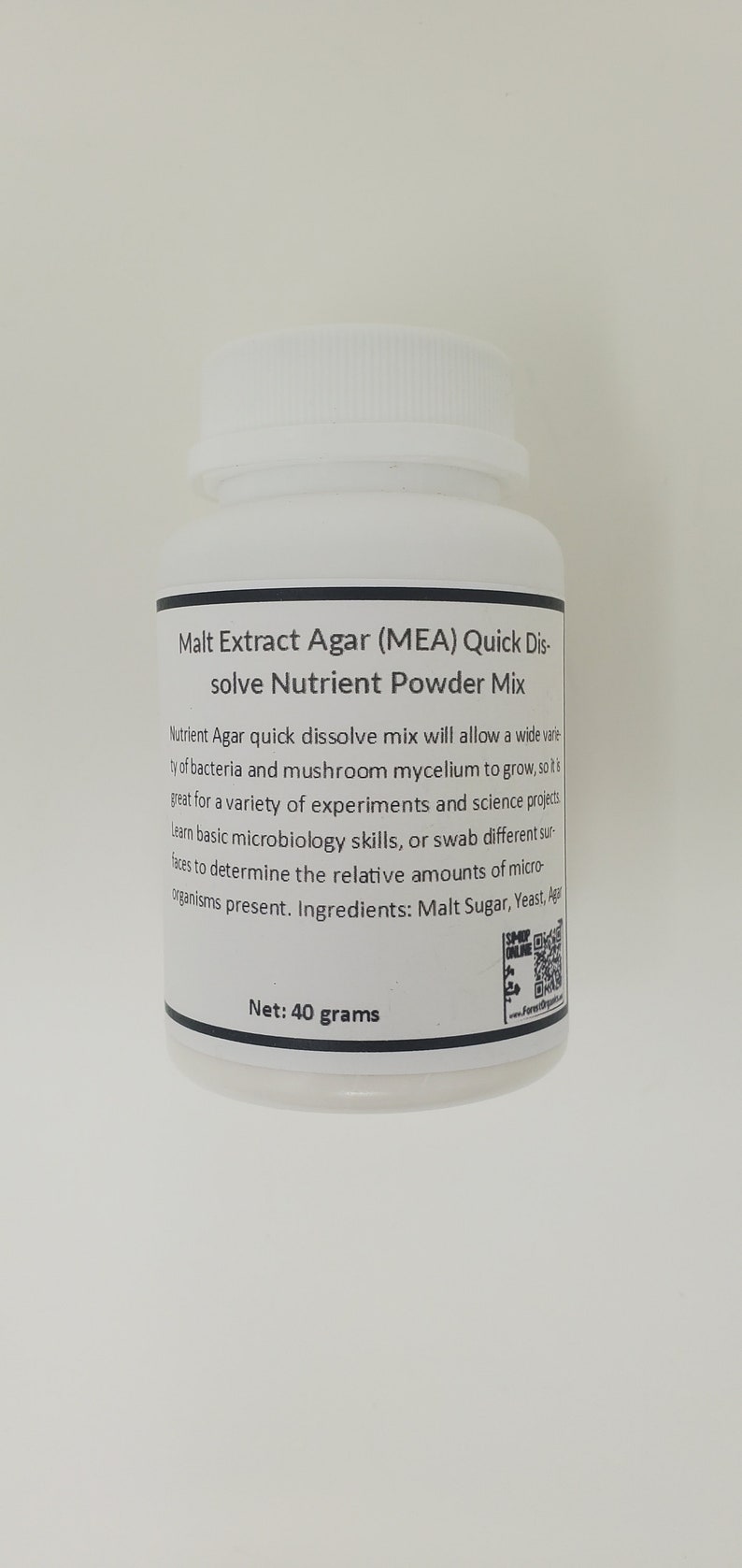 Forest Organics Malt Extract Agar (MEA) Quick Dissolve Nutrient Powder ...